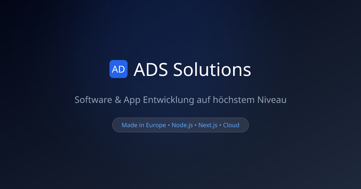 ADS Solutions - High-End Software & App Development